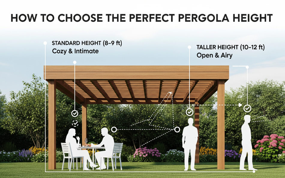 How to Choose the Perfect Pergola Height – YODOLLA