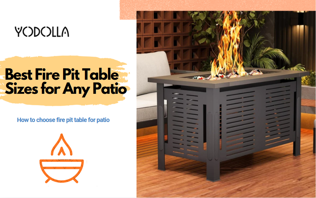 Best Fire Pit Table Sizes for Any Patio – YODOLLA